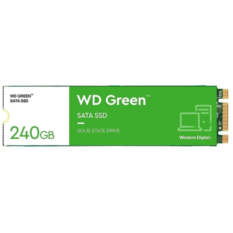 Western Digital WD Green M.2 240GB, Up to 545MB/s, 2.5 Inch/7 mm ...